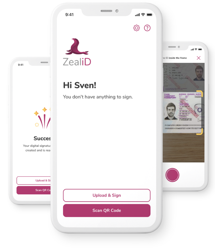 ZealiD - User friendly qualified electronic signature app